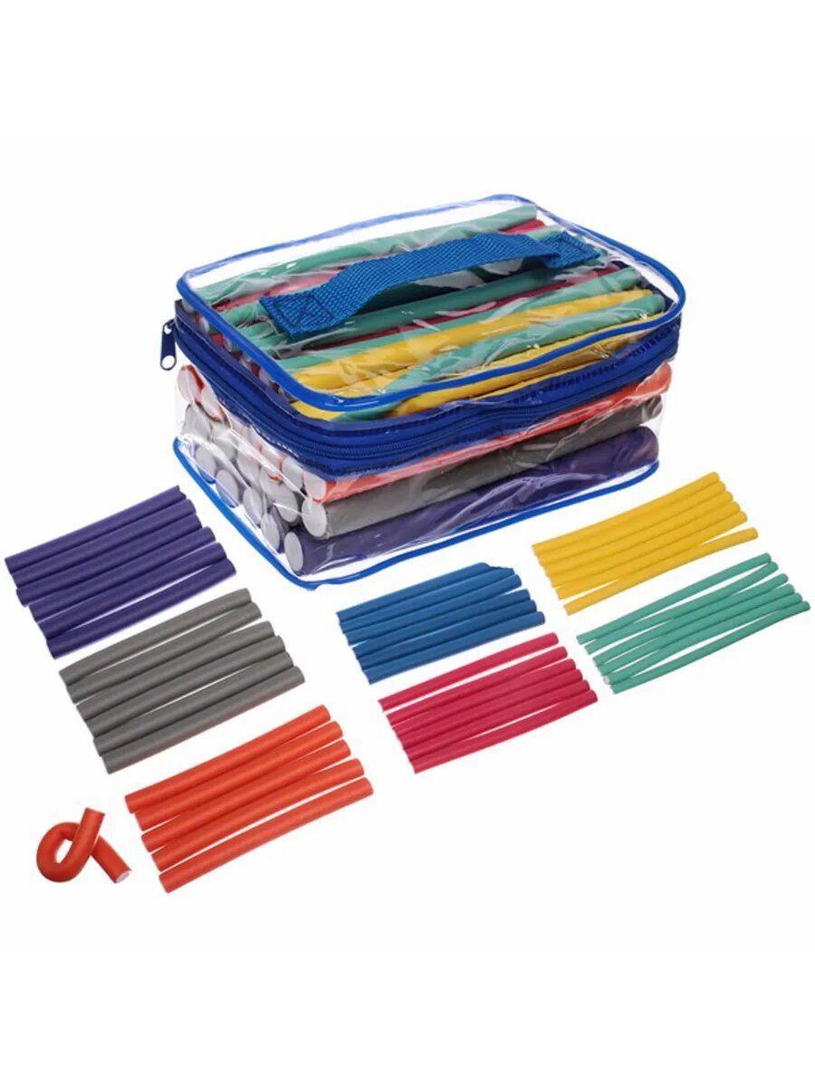 Бигуди Magic Curl, для афрокудрей, бумеранги, пластик, 4 цвета