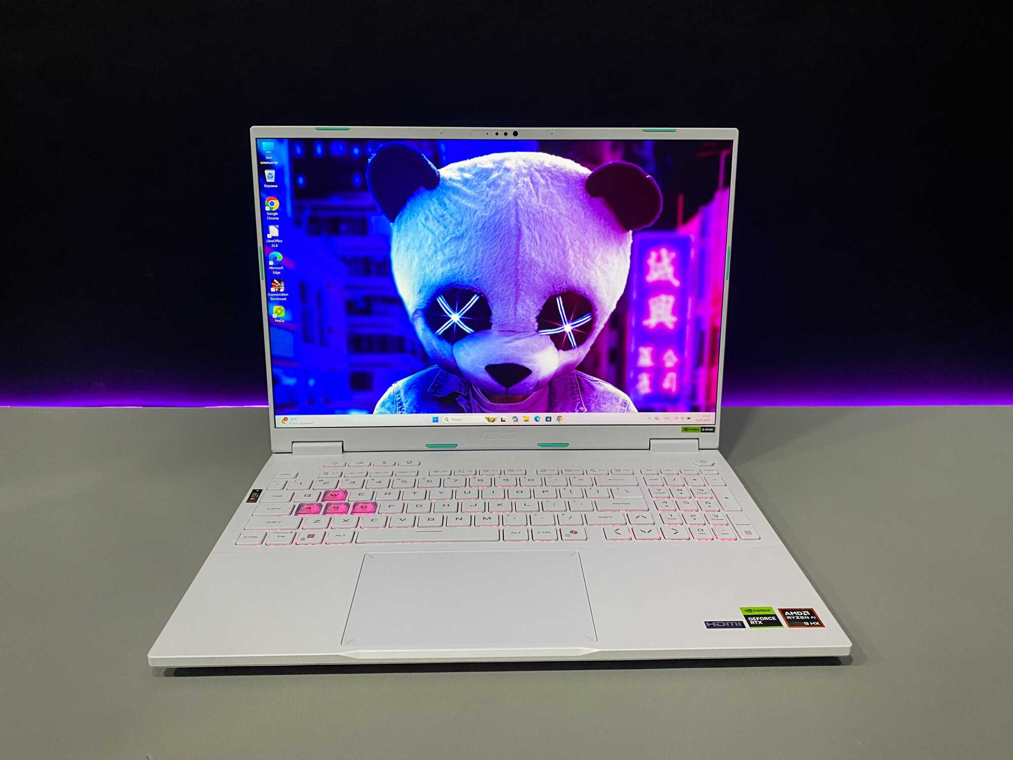 Игровой Ноутбук Asus TUF 16"2K165Hz/Ryzen AI 9 HX 370 12/24*2.00-5.10GHz/RTX5070/16Gb/SSD1Tb