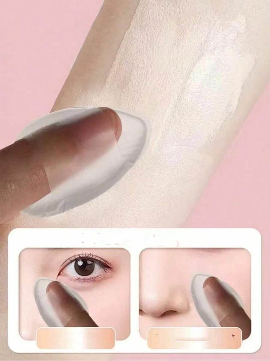 Силиконовый прозрачный спонж для макияжа,