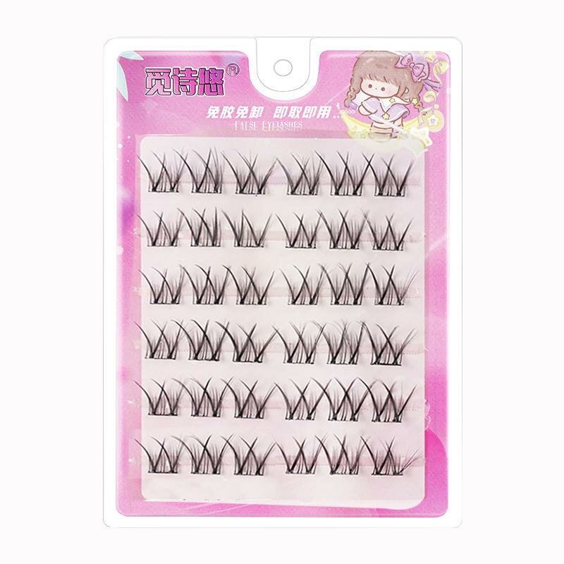 Женские модные пушистые накладные ресницы в форме подсолнуха, без клея