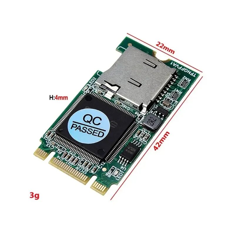 Адаптер для чтения карт M.2 Micro-SD SDHC SDXC TF к M2 B Key T-Flash для ПК M.2 NGFF SSD Поддержка 512 ГБ