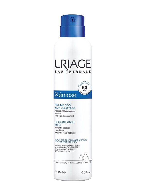 Uriage Успокаивающая sos-дымка для тела Xemose SOS Anti-Itch Mist, 200 мл