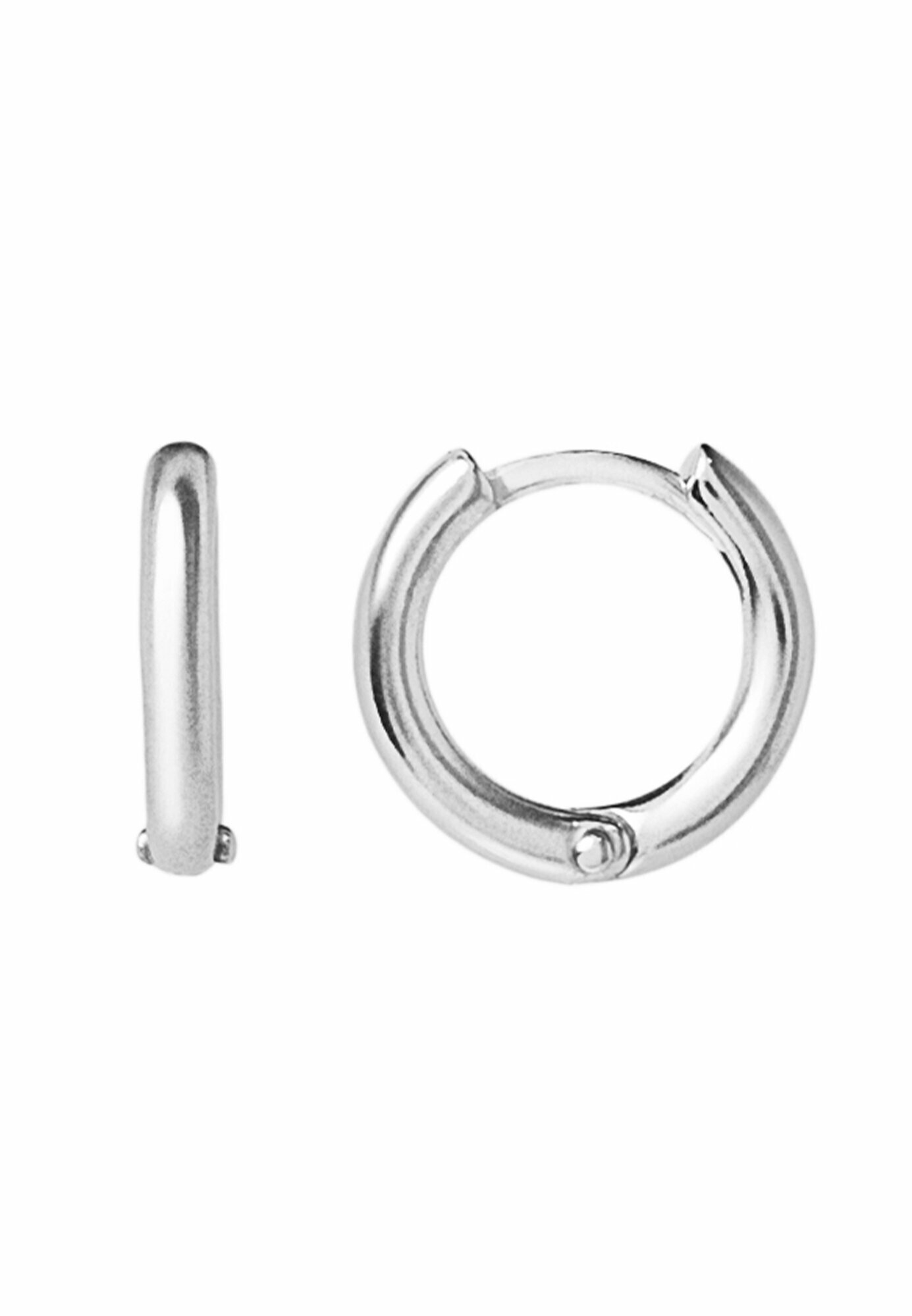 Серьги конго, серебро, 925 проба, родирование