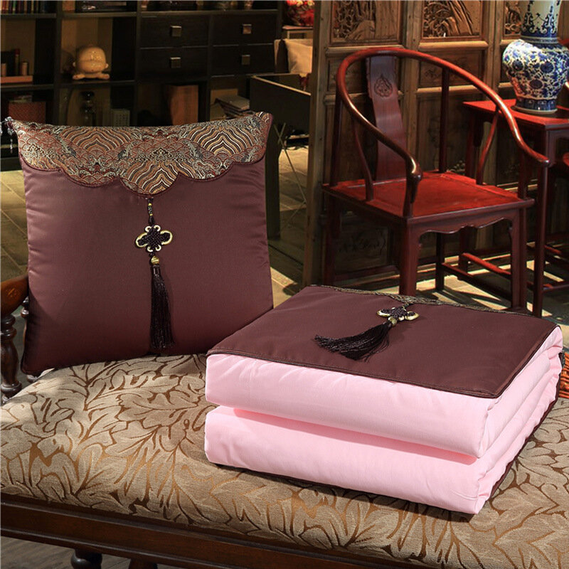 Подушка с вышивкой в китайском стиле, одеяло, подушка для автомобиля, подушка с индивидуальным печатным логотипом, подарочная подушка с китайским узлом