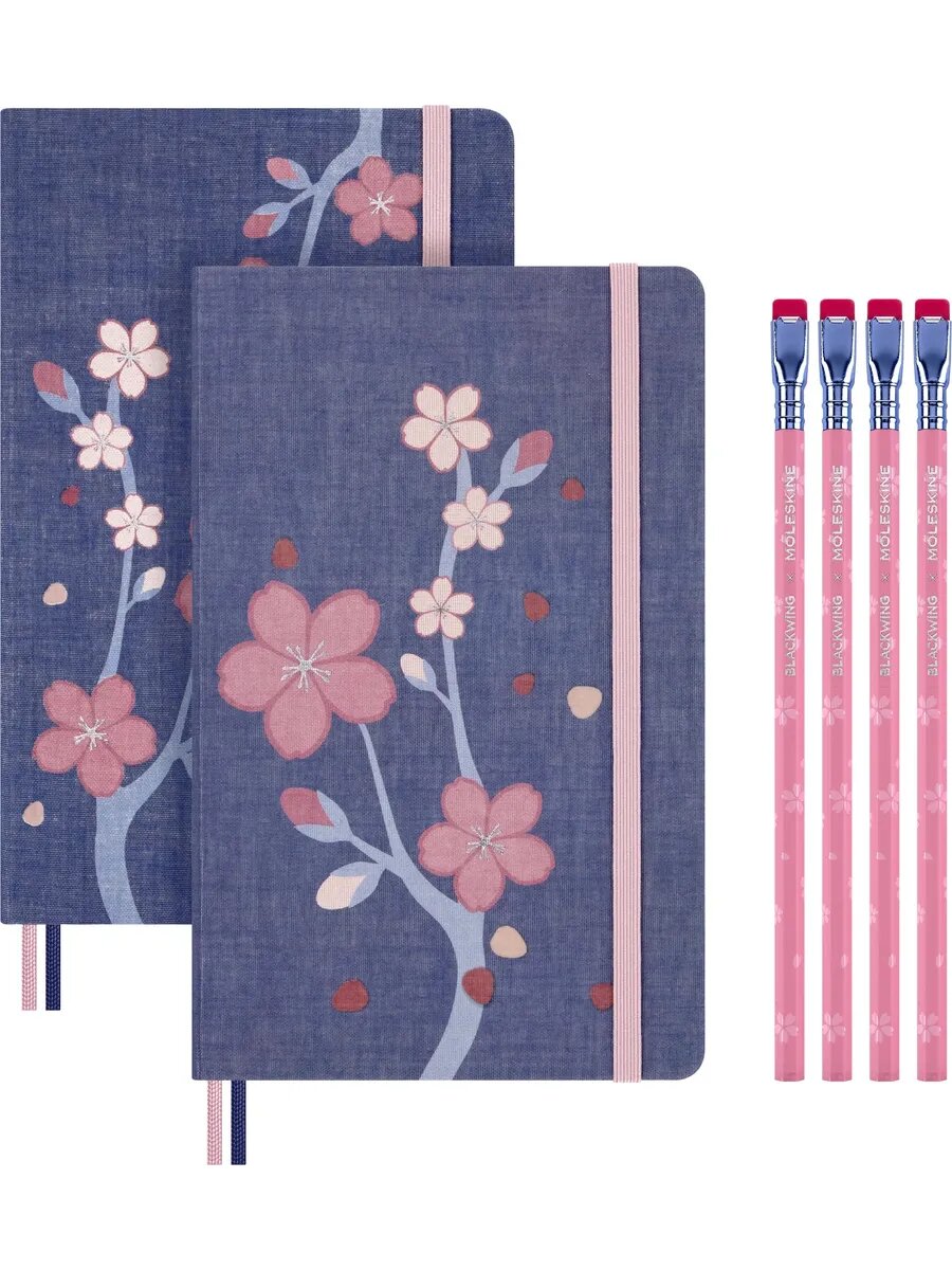 Набор Limited Edition Sakura блокнот 2шт/карандаш 4 шт Large