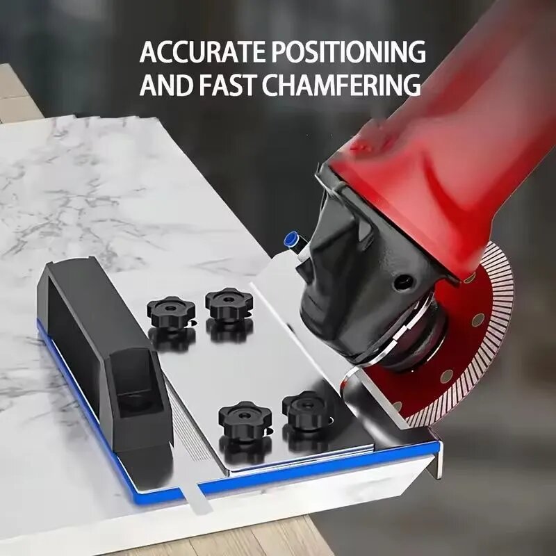 Заусовщик для плитки под 45 градусов на болгарку 100, инструмент для укладки , насадка на УШМ углорез, плиткорез