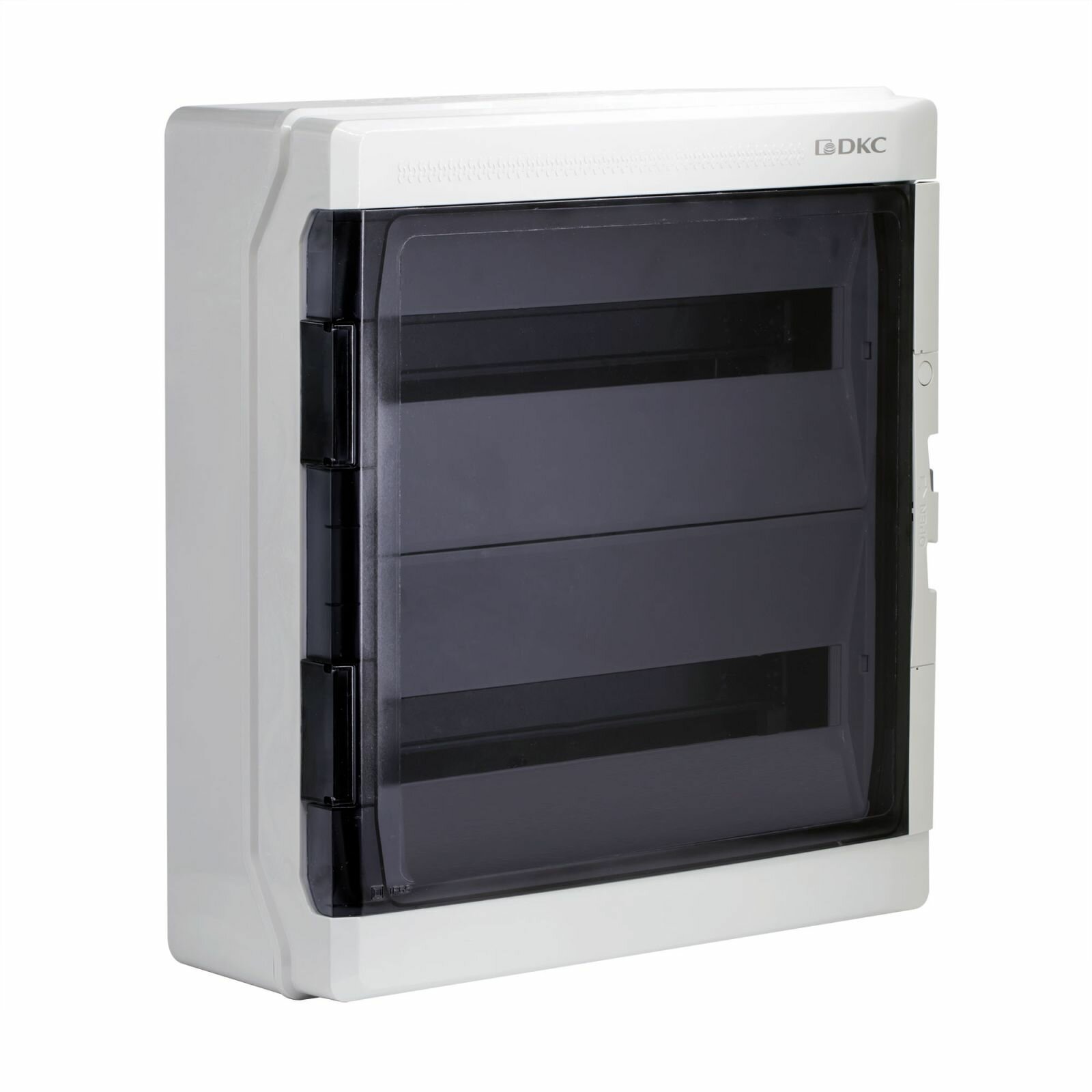 Щит распределительный DKC настенный, с дверцей, на 36 модулей, степень защиты IP65, серый, с клеммным блоком 63А