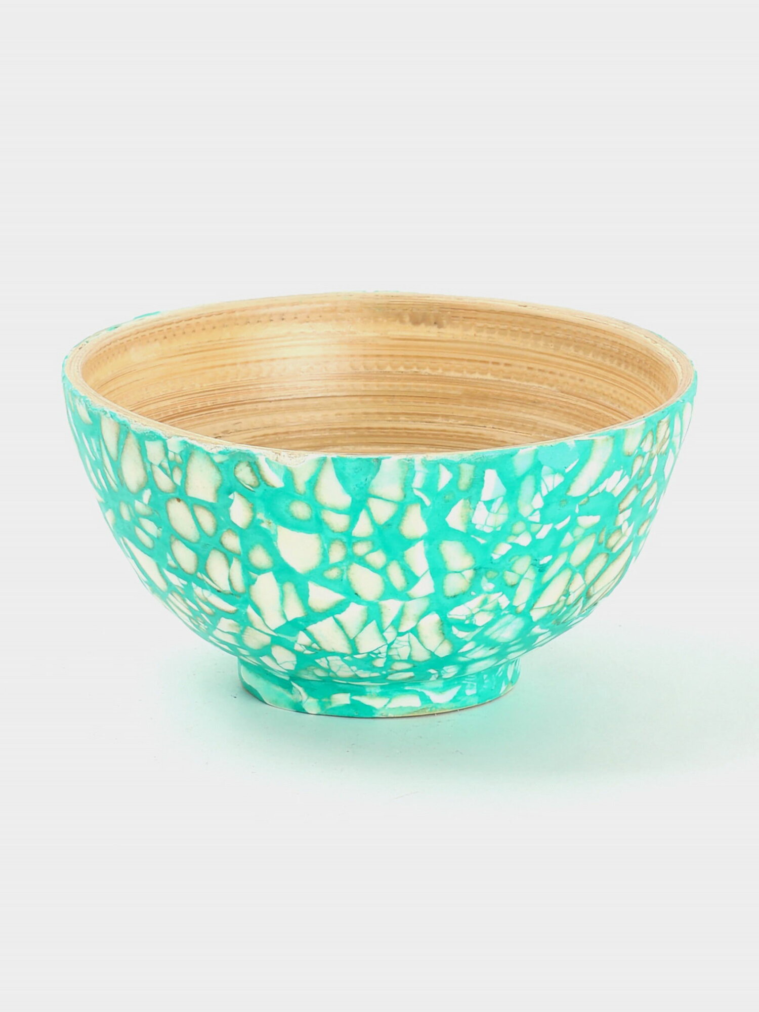 Миска, 12x12x6 см, бамбук, тематика: узоры, текстура: гладкая