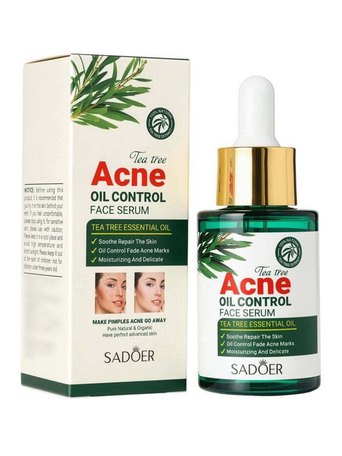 Сыворотка для лица Sadoer с маслом чайного дерева, 30 мл
