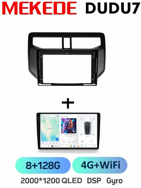 Магнитола 9" Mekede DUDU7 8/128 Gb для Toyota Rush 2017-2020 carpay Android