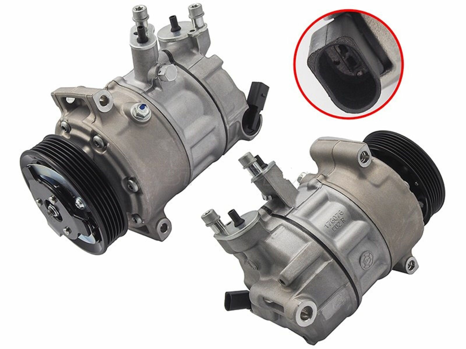 Компрессор кондиционера Skoda Octavia 12-20 / Rapid 12- / Volkswagen Golf 12-19 / Polo 20-22
