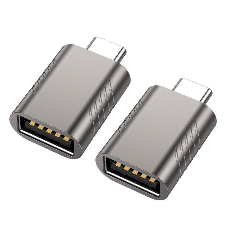 Адаптер для зарядки устройств передачи данных otg от разъема USB3.2 к разъему TypeC male-космический серый