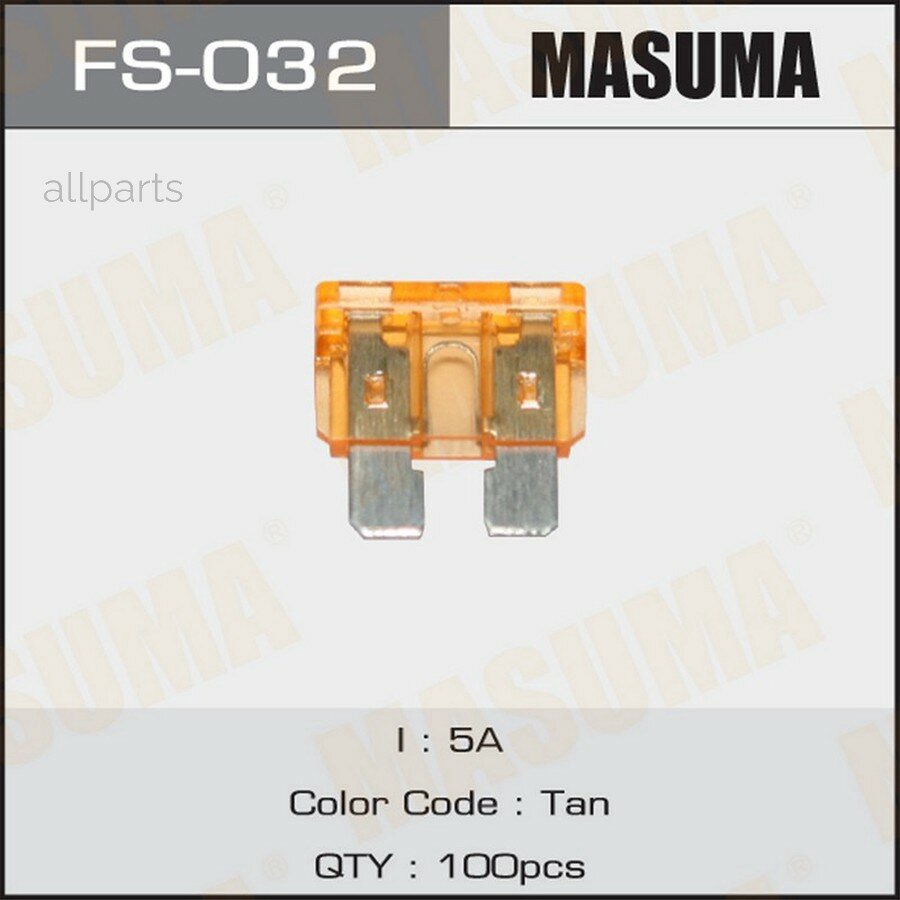 MASUMA FS032 предохранитель флажковый стандарт MASUMA(УП.100)
