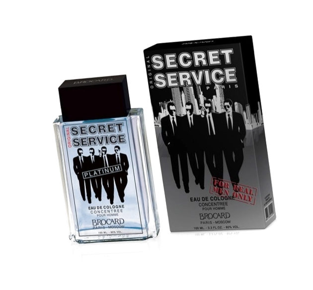 Одеколон для мужчин 100 мл / Brocard Secret Service Platinum - Брокард Секрет Сервис Платинум