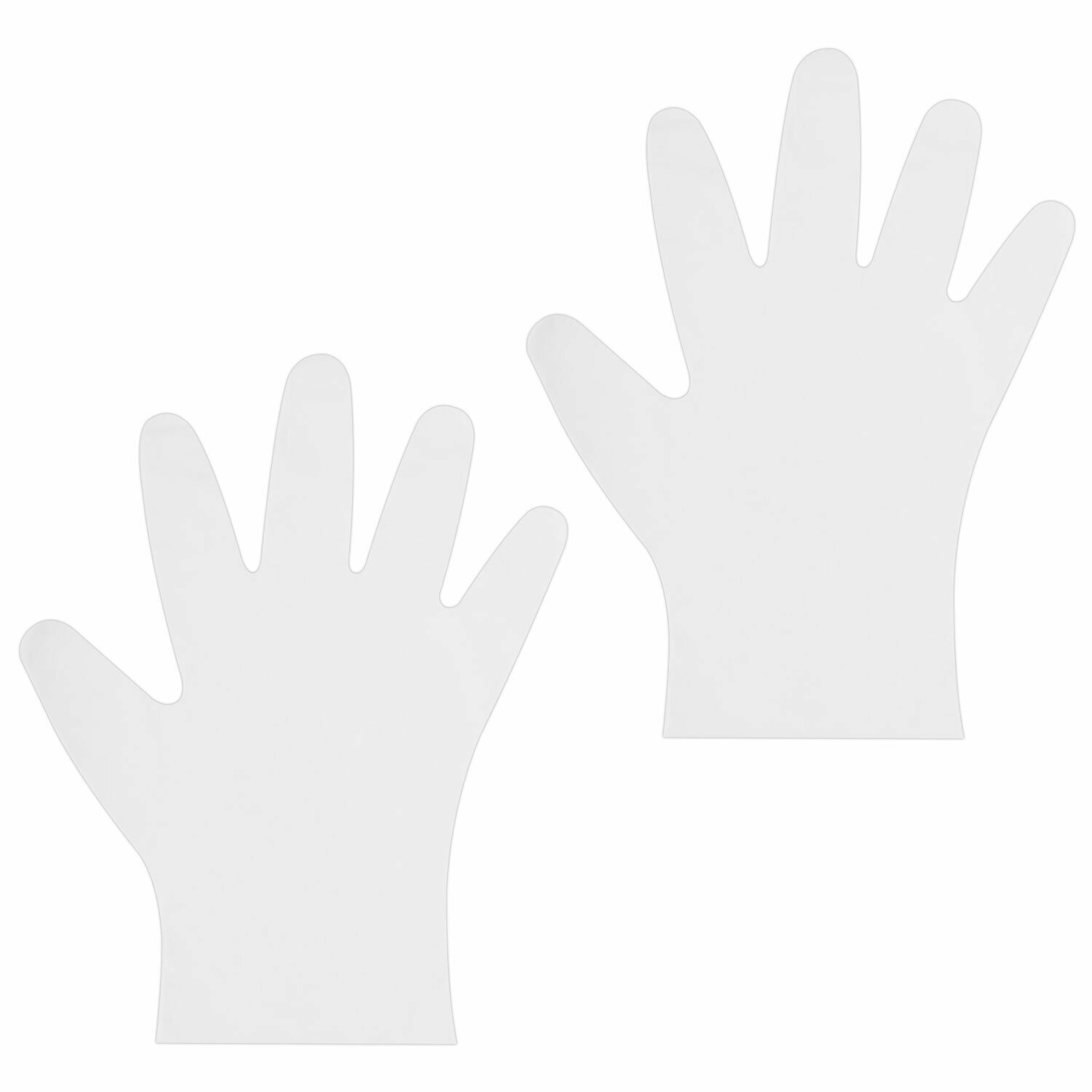 Упаковка 10 шт. Перчатки одноразовые эластомер TPE, комплект 50 пар (100 штук), L (большие), прозрачные, ELEGREEN, ГППVTЭлП-L