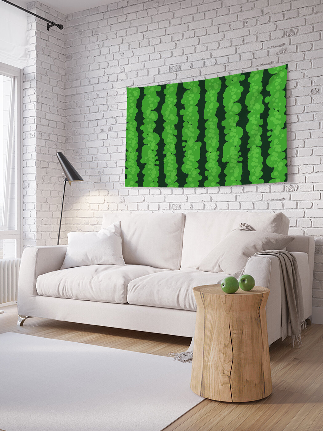 Фотопанно на стену горизонтальный постер 100х150 "Арбуз", JoyArty