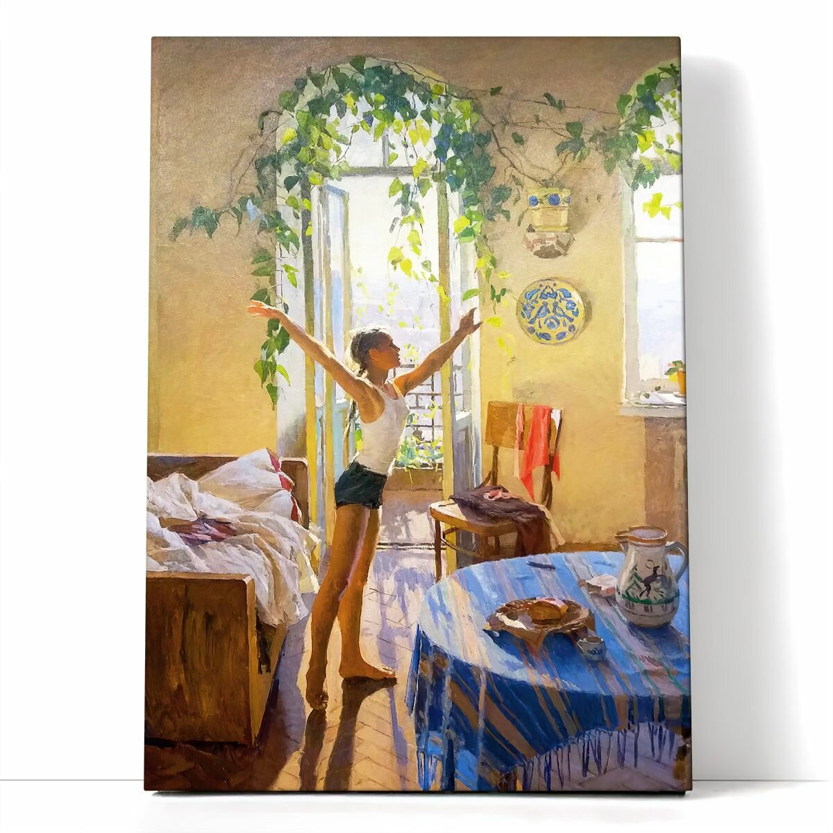 Интерьерная картина на хлопковом холсте - Татьяна Яблонская. Утро, 30х40 см