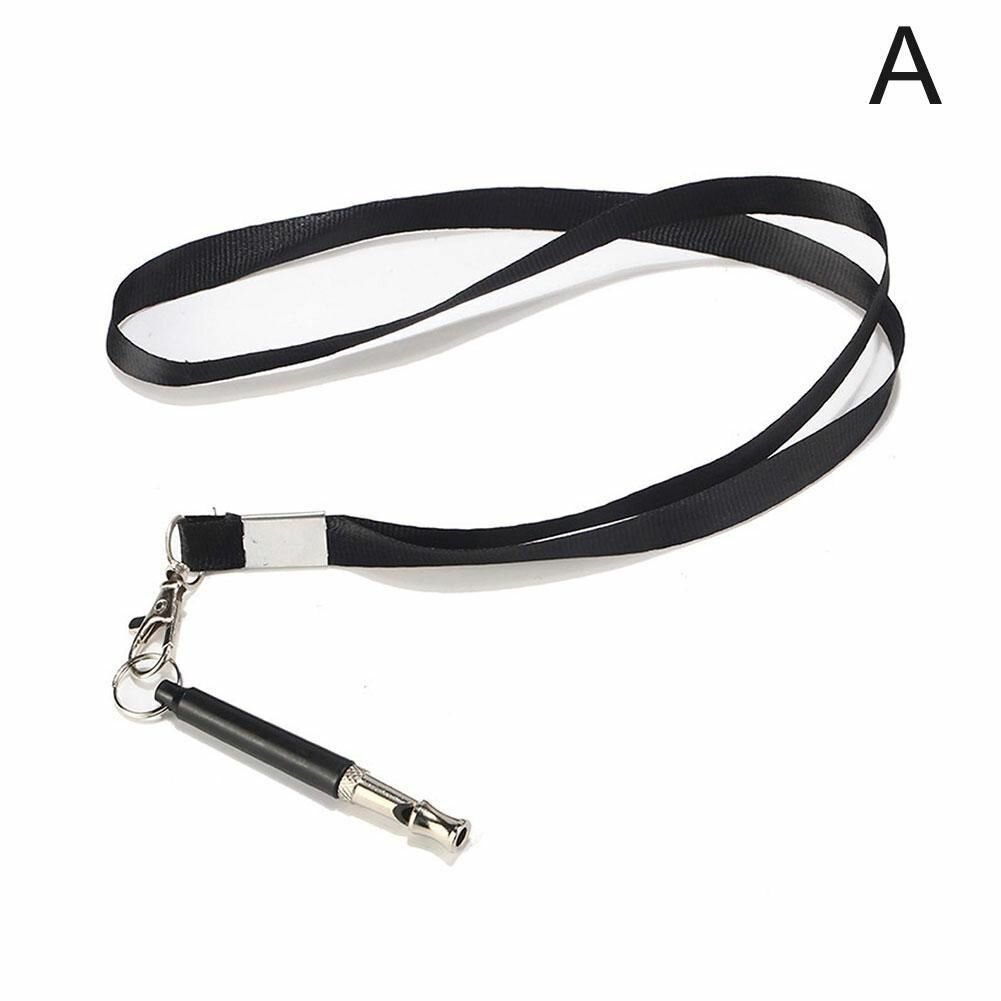 Металлический ультразвуковой бесшумный свисток для дрессировки собак со шнурком