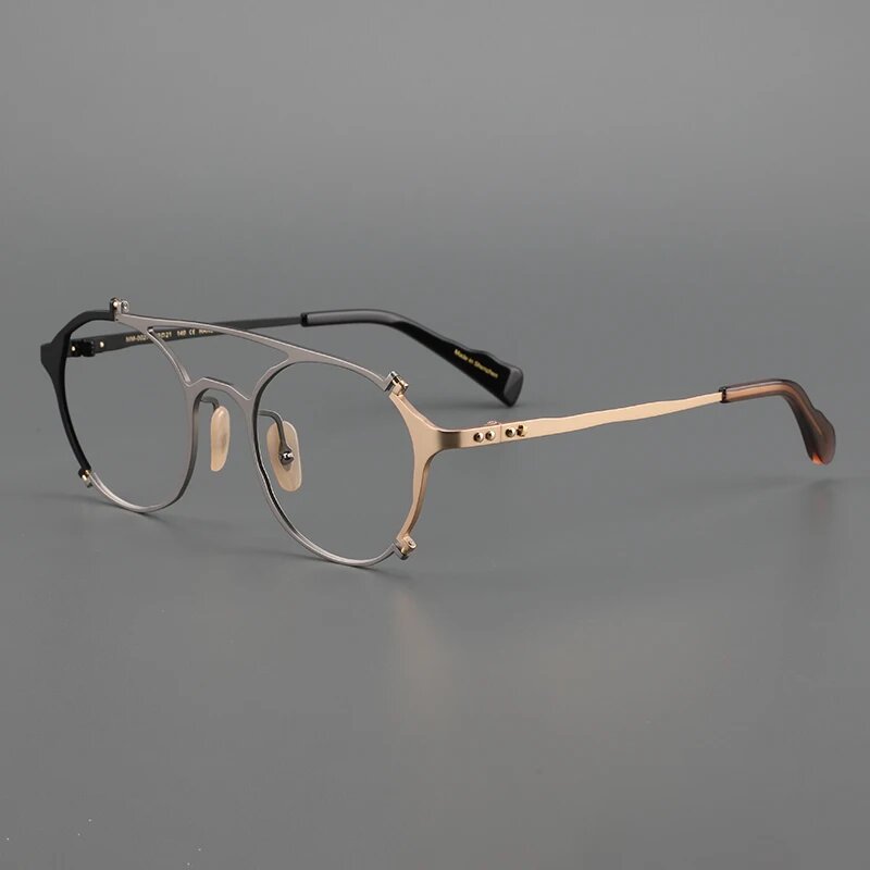 MUZZ Пилотные очки из титана для мужчин и женщин BLACK GRAY