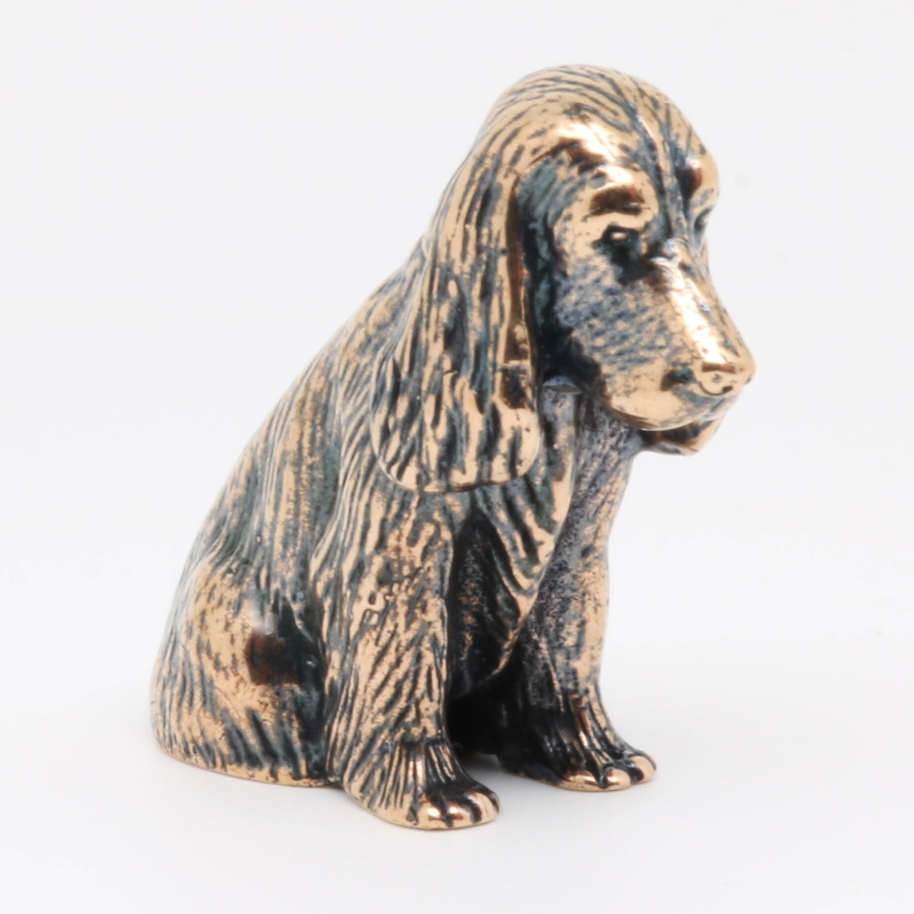 Спаниель Фигурка из Бронзы от Рязанской литейной мастерской