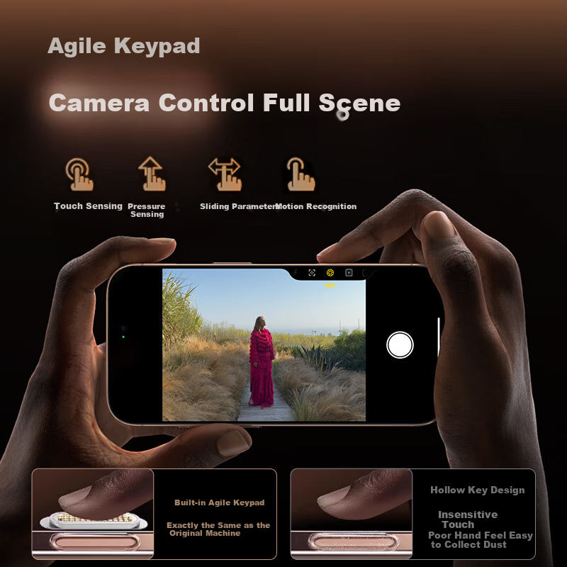 Baseus Touch Control Camera Edition iPhone 16 Pro Case Apple 16 Pro Protective Cover Ultra-thin Charging Anti-drop Lens Full Package Simple Not Yellow
