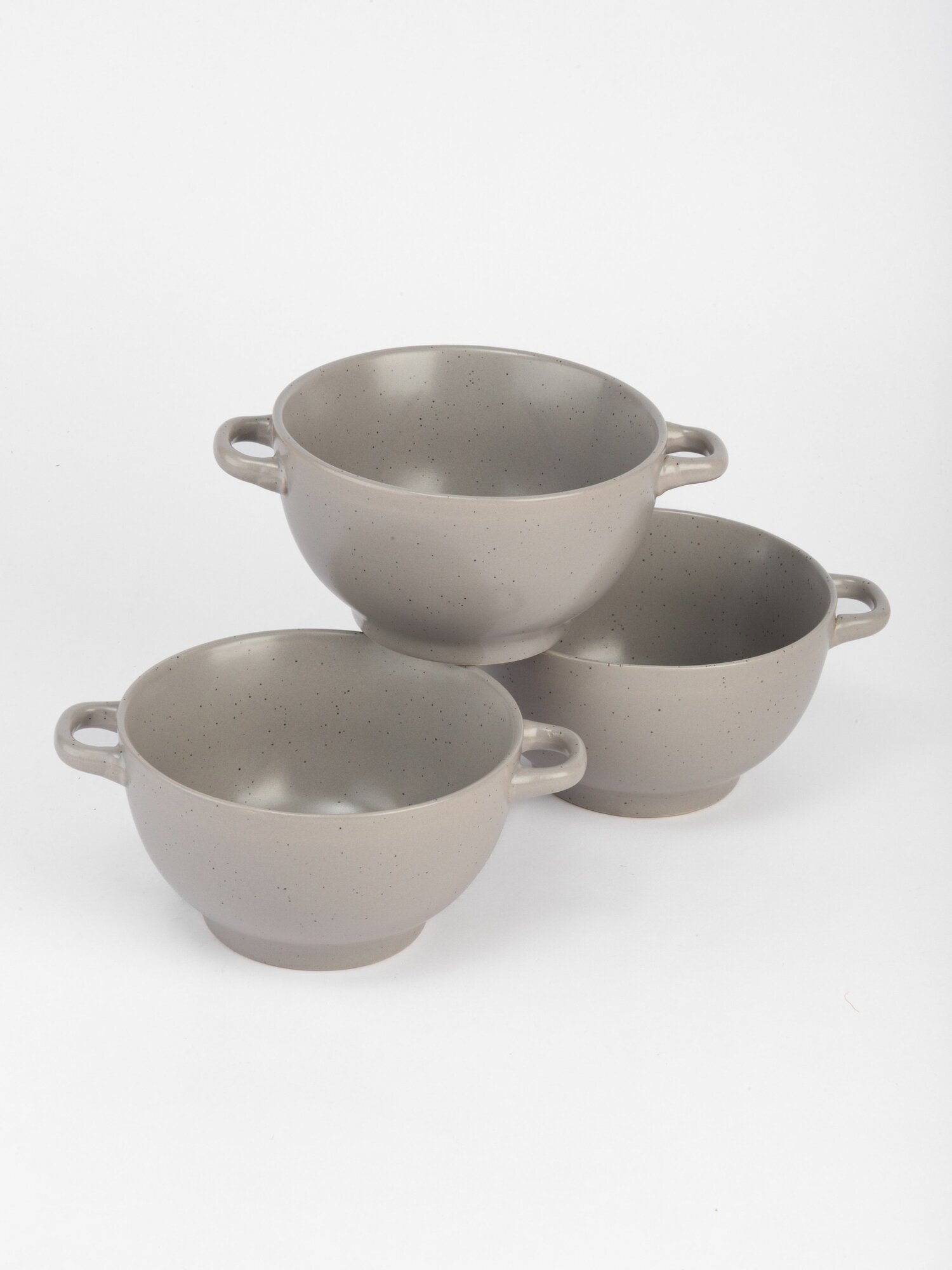 Бульонница 650мл Флоренция серая - 3 шт