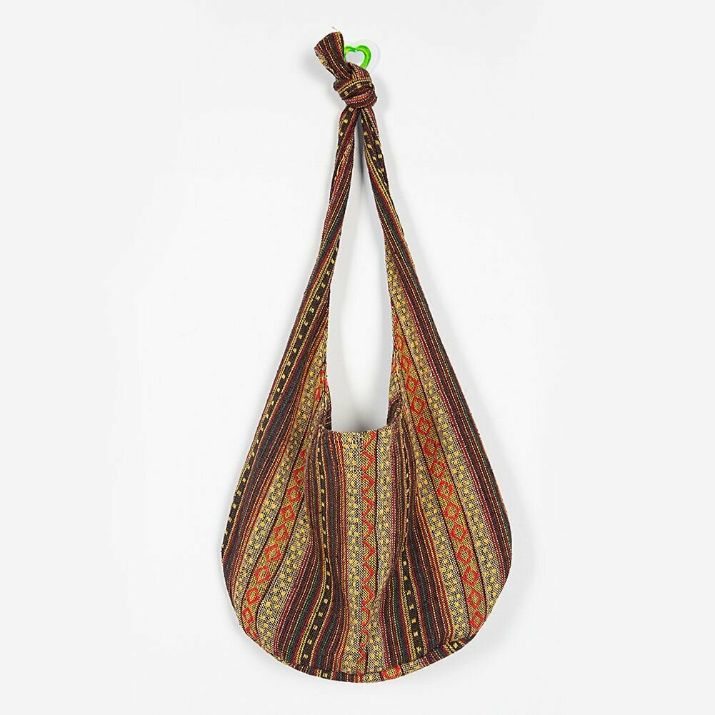 Холст полосатая модная сумка через плечо женская сумка в стиле бохо для работы, покупок, путешествий