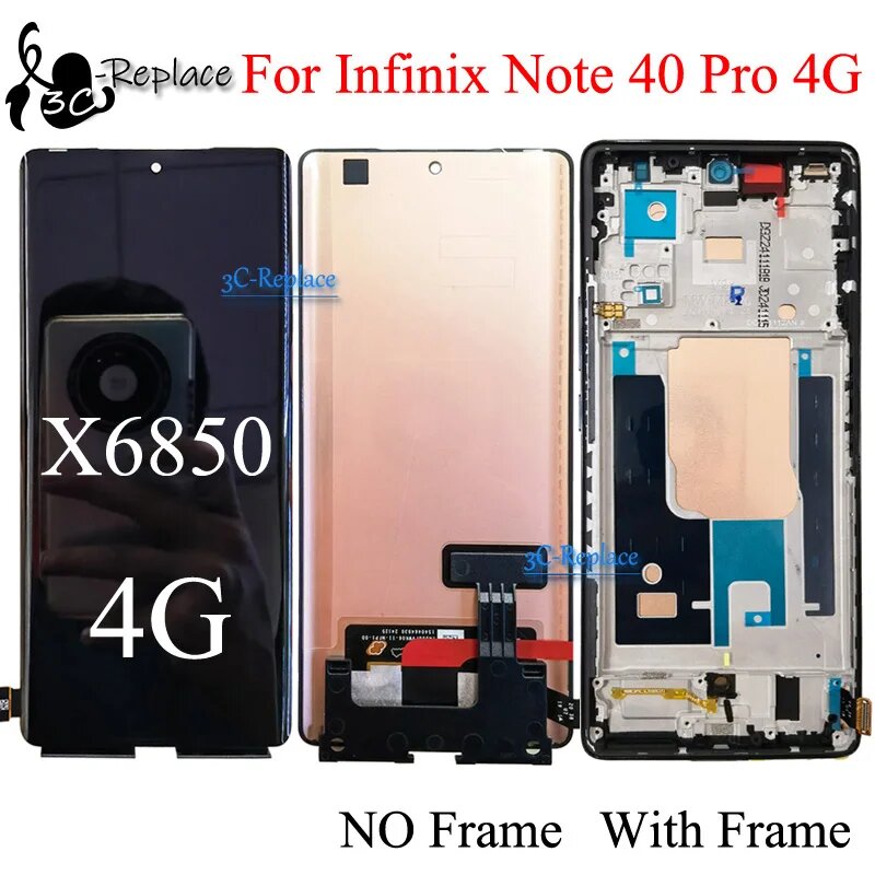 Дисплей Amoled 6.78" для Infinix Note 40 Pro Blue WithFrame