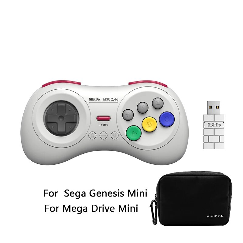 Беспроводной геймпад 8BitDo M30 для Sega Genesis/Mega Drive Mini, Sega Genesis Mini W2, as picture