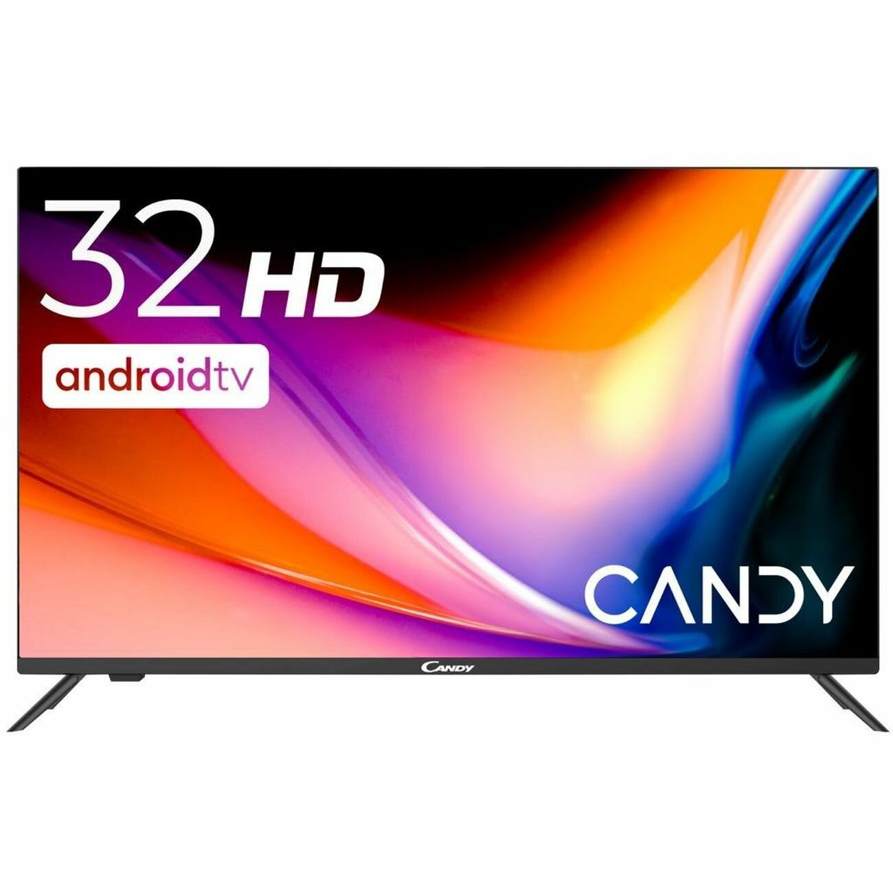 Телевизор Candy Uno 32", разрешение HD, Android TV, Wi-Fi, Bluetooth, черный