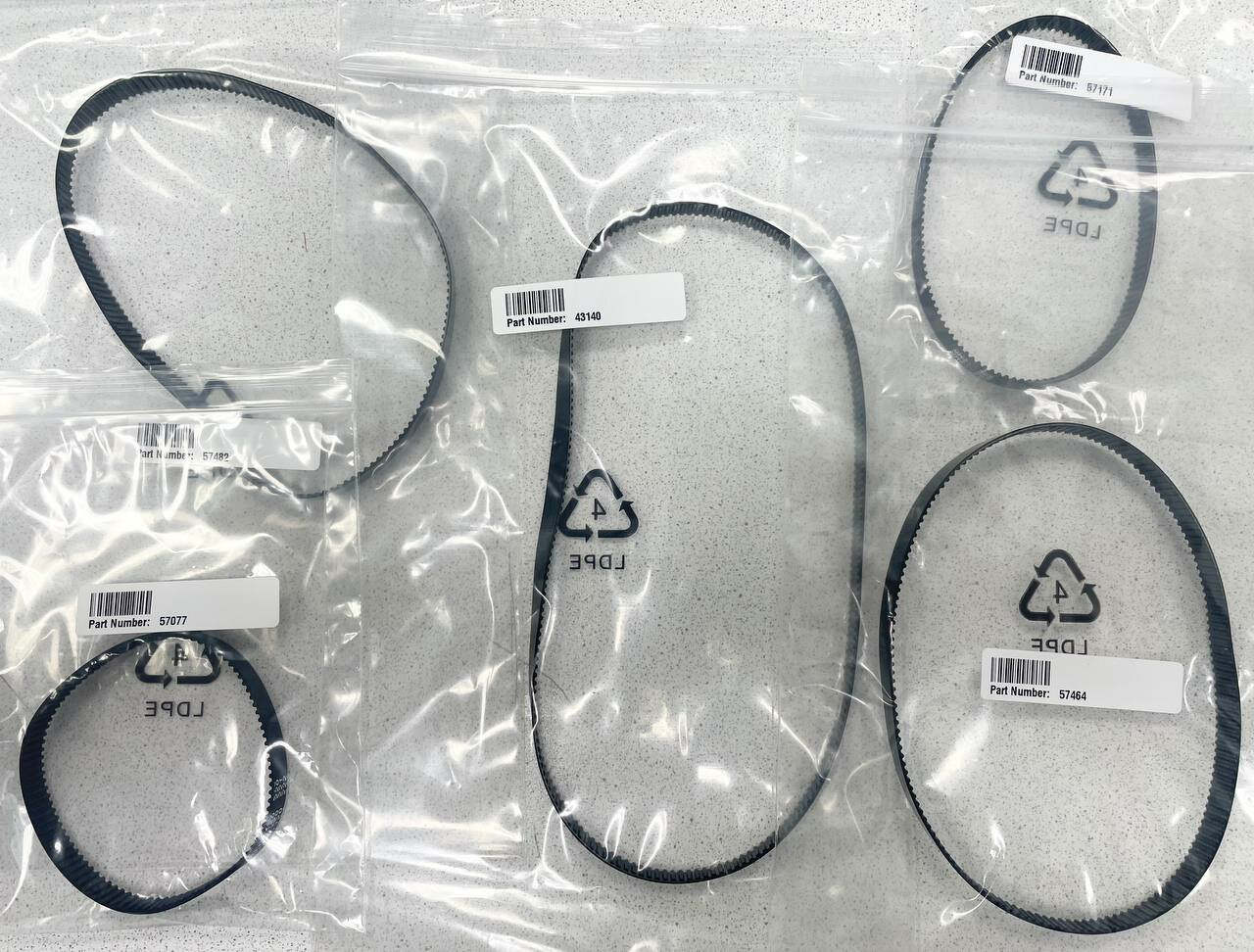 57603M Набор приводных ремней Zebra 110PAX4