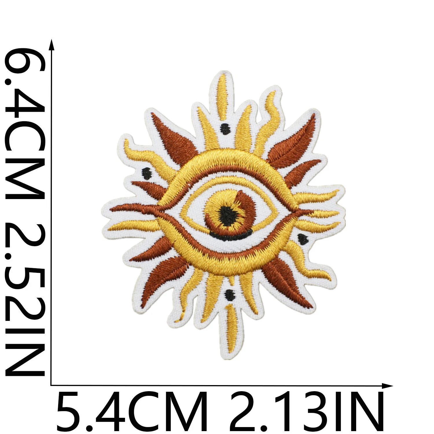 Термоклеевые нашивки "Солнце Восход" с цветами PGY HEHUOREN 7