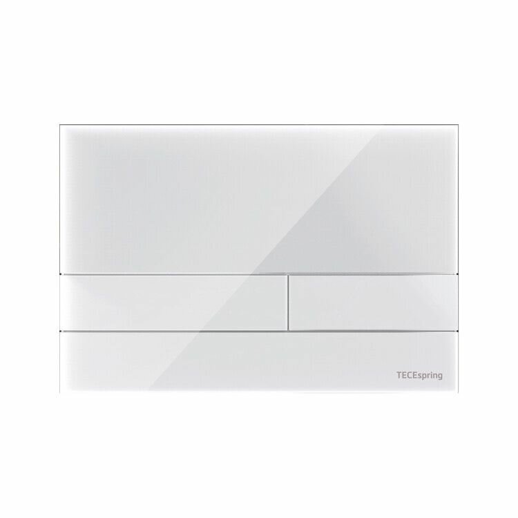 Клавиша смыва, TECE, TECEspring square, для унитаза, шгв 245*8*165, цвет-белый