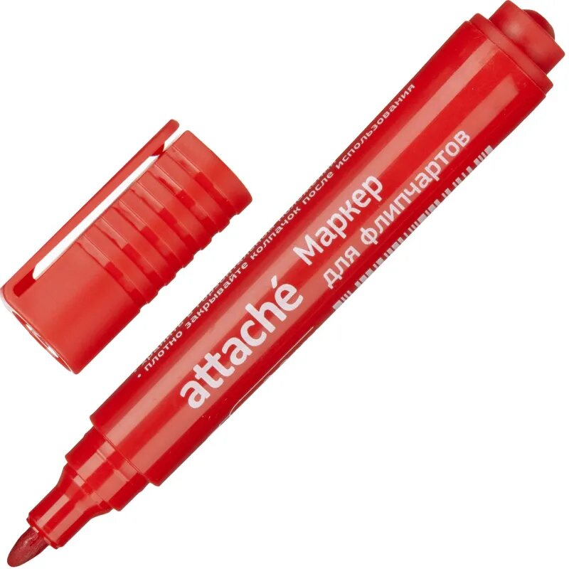 Маркер для флипчартов по бумаге Attache красный 2-3 мм круглый нак 1801139 FC2009 красный