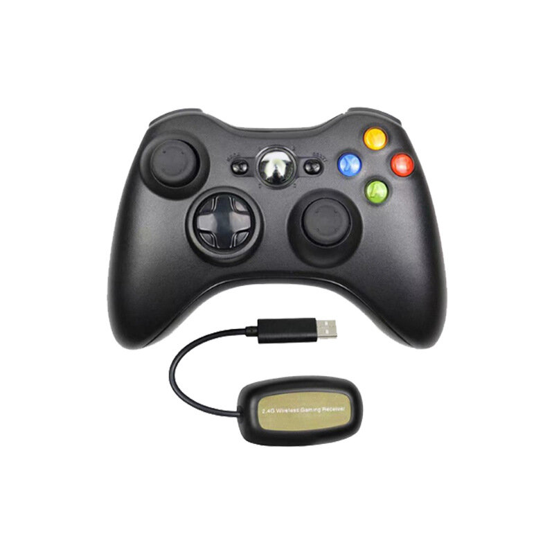 Игровой контроллер XBOX360, беспроводной, 2.4G, черный