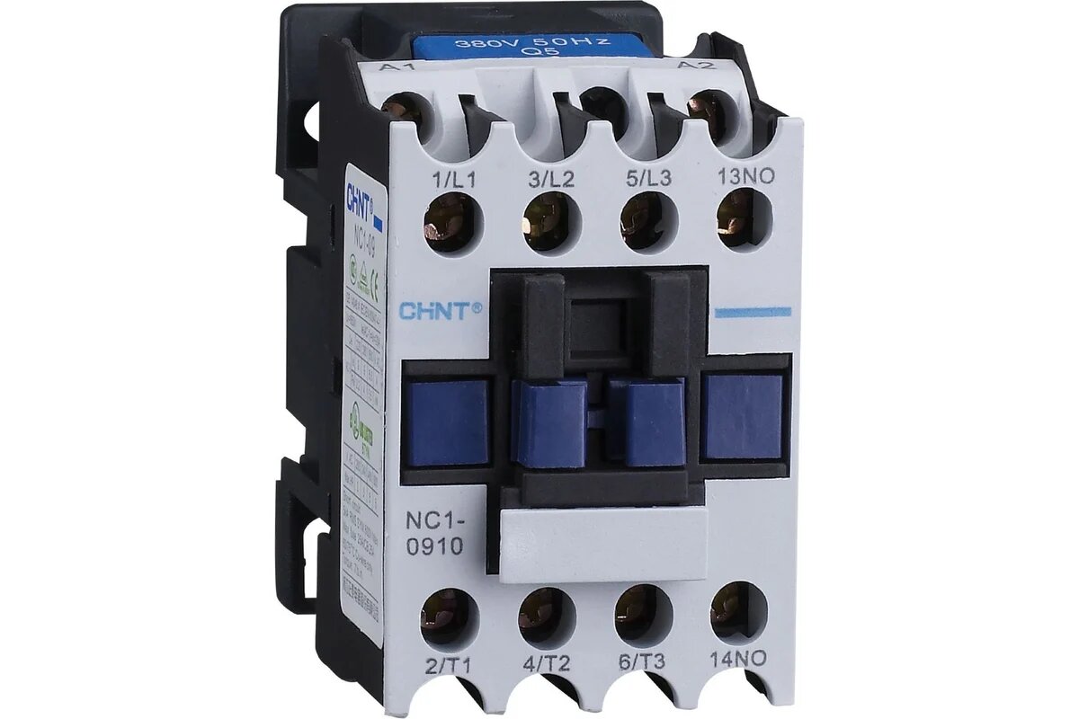 CHINT NC1-0910Z Контактор 9 А, катушка 24 В DC, 1НО (R), электромеханический 221112