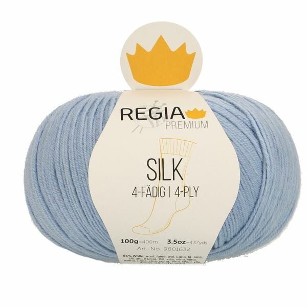 Носочная пряжа Regia Premium Silk (00052 Baby Blue)