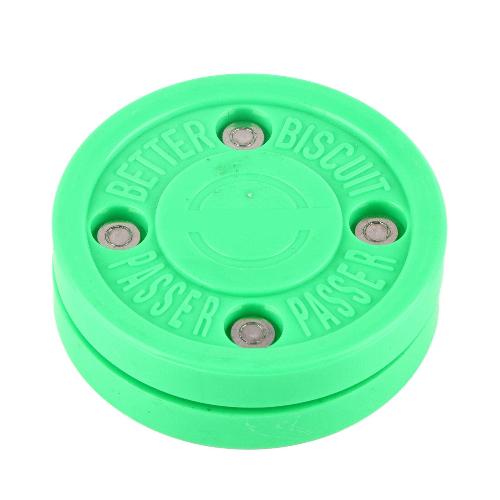 Шайба для хоккея с шайбой из полиоксиметилена Green Dryland для ежедневных тренировок по катанию на роликах