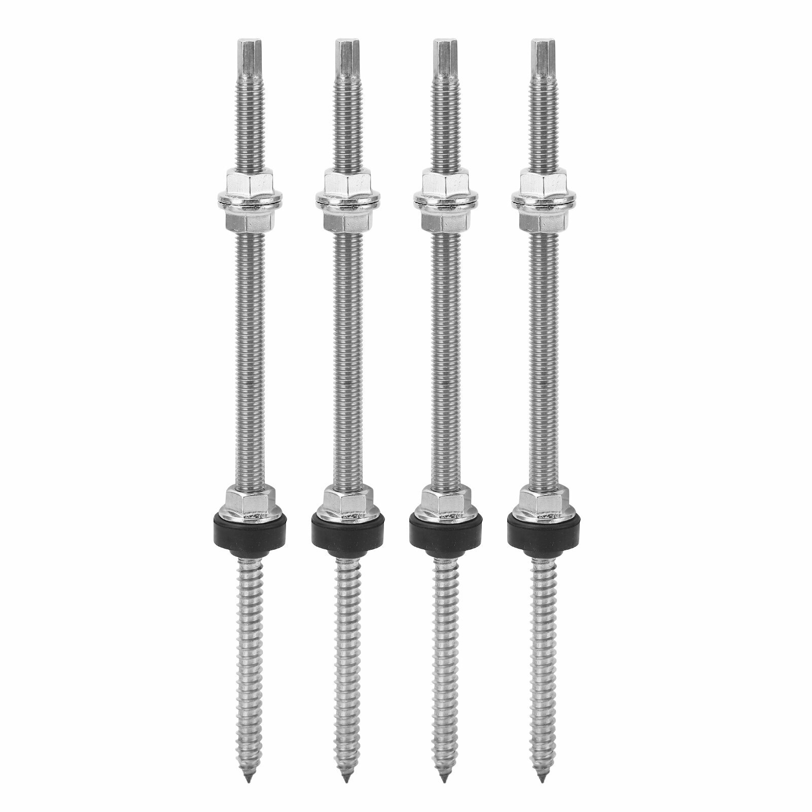 4 шт. винт с двойной головкой для кронштейна фотоэлектрических систем из нержавеющей стали, антикоррозионный винт для крепления фотоэлектрических систем