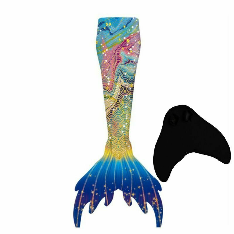 Хвост русалки + плавники, купальники для фотосъемки пляжного аквариума, Взрослые,2 в 1