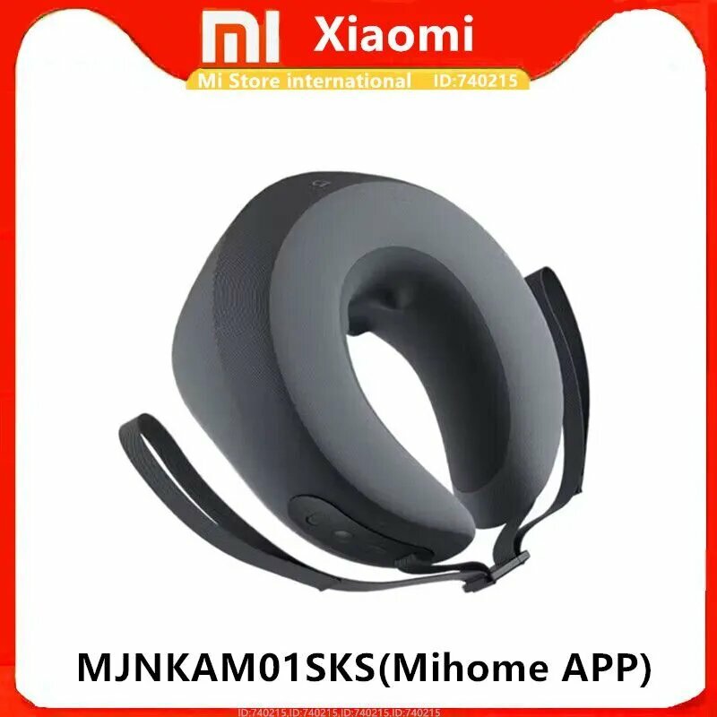 Умный массажер для шеи Xiaomi Mijia Cervical Massager Покрытие плеч и шеи MJNKAM01SKS(Mihome APP), черный