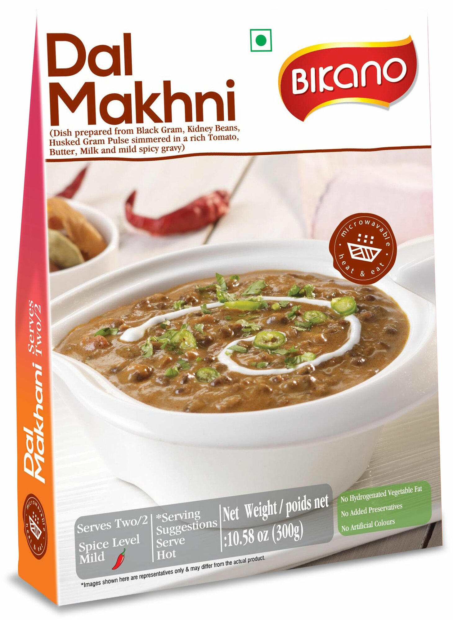Индийское готовое блюдо из гороха и фасоли DAL MAKHNI (Дал Махни) 300г