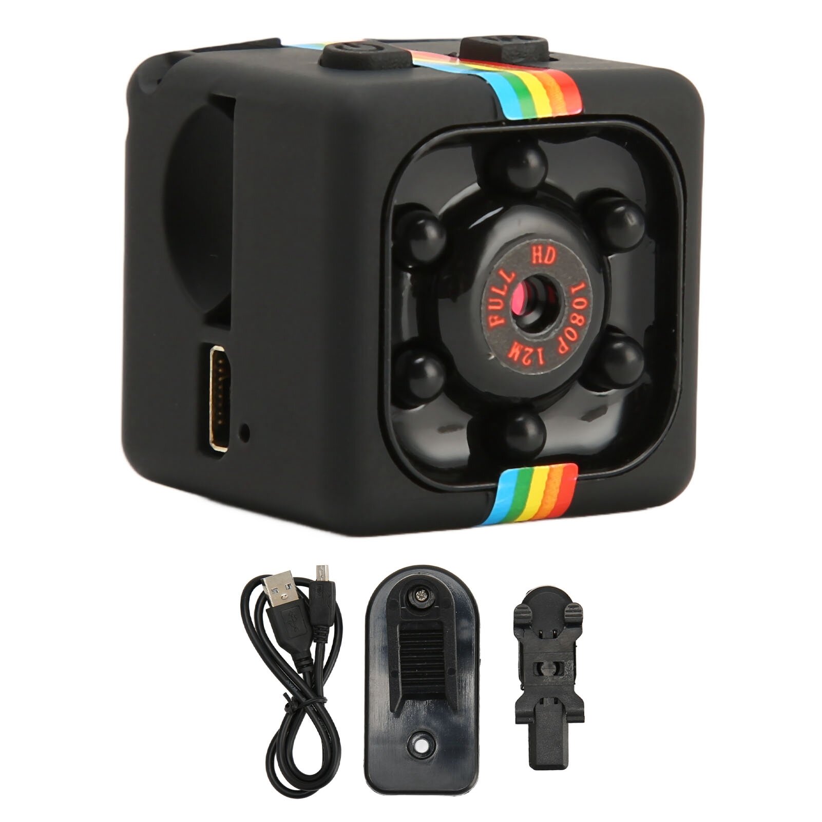 Беспроводная мини-камера, портативная, HD 1080p, ночное видение, видеонаблюдение, безопасность для дома и офиса.