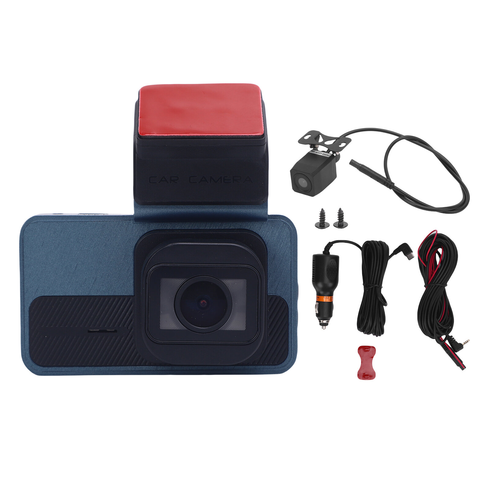 4K двойной видеорегистратор, перед/зад, 3-дюймовый IPS, GPS, Wi-Fi, ADAS, G-сенсор, 24ч парковка