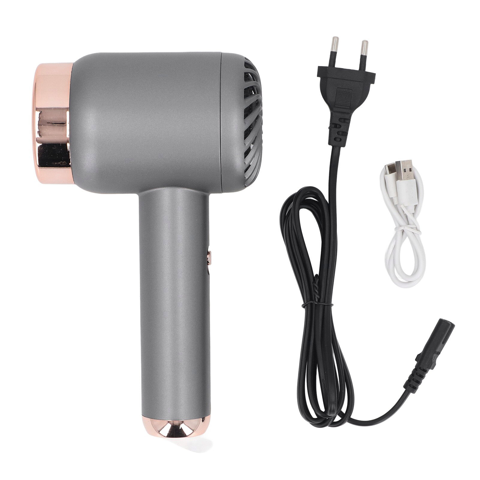 Ионная фен -заглушка и зарядка двойная использование быстрой сушильной портативной беспроводной фенойки для домашнего общежития