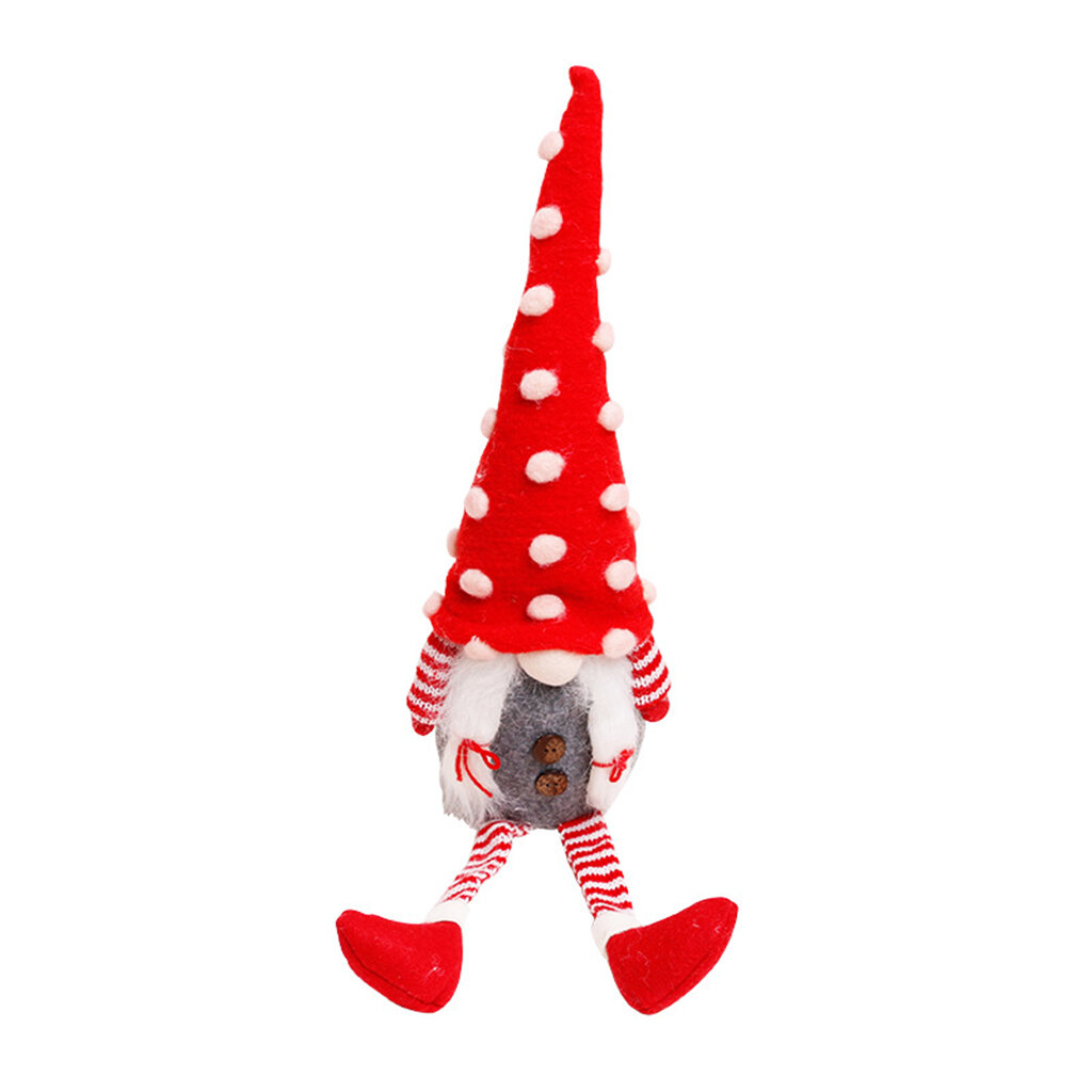 Шведский гном ручной работы Tomte для кукольных украшений Стоящий сидящий Рождественский эльф D