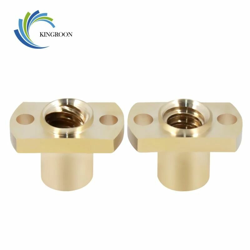 KINGROON Медная гайка T8 с фланцем для 3д принтера Lead 2mm