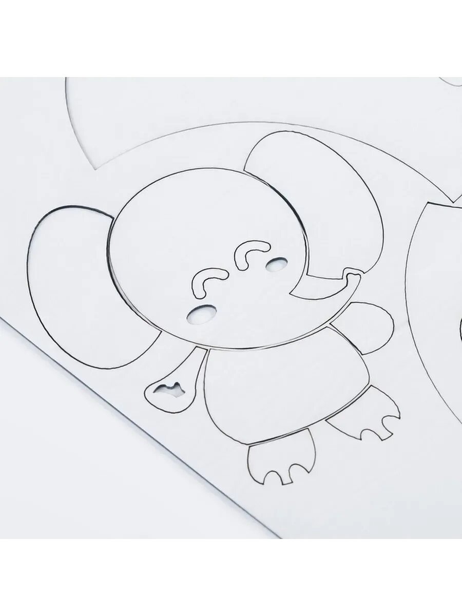 Детские интерьерные наклейки с изображением слоника