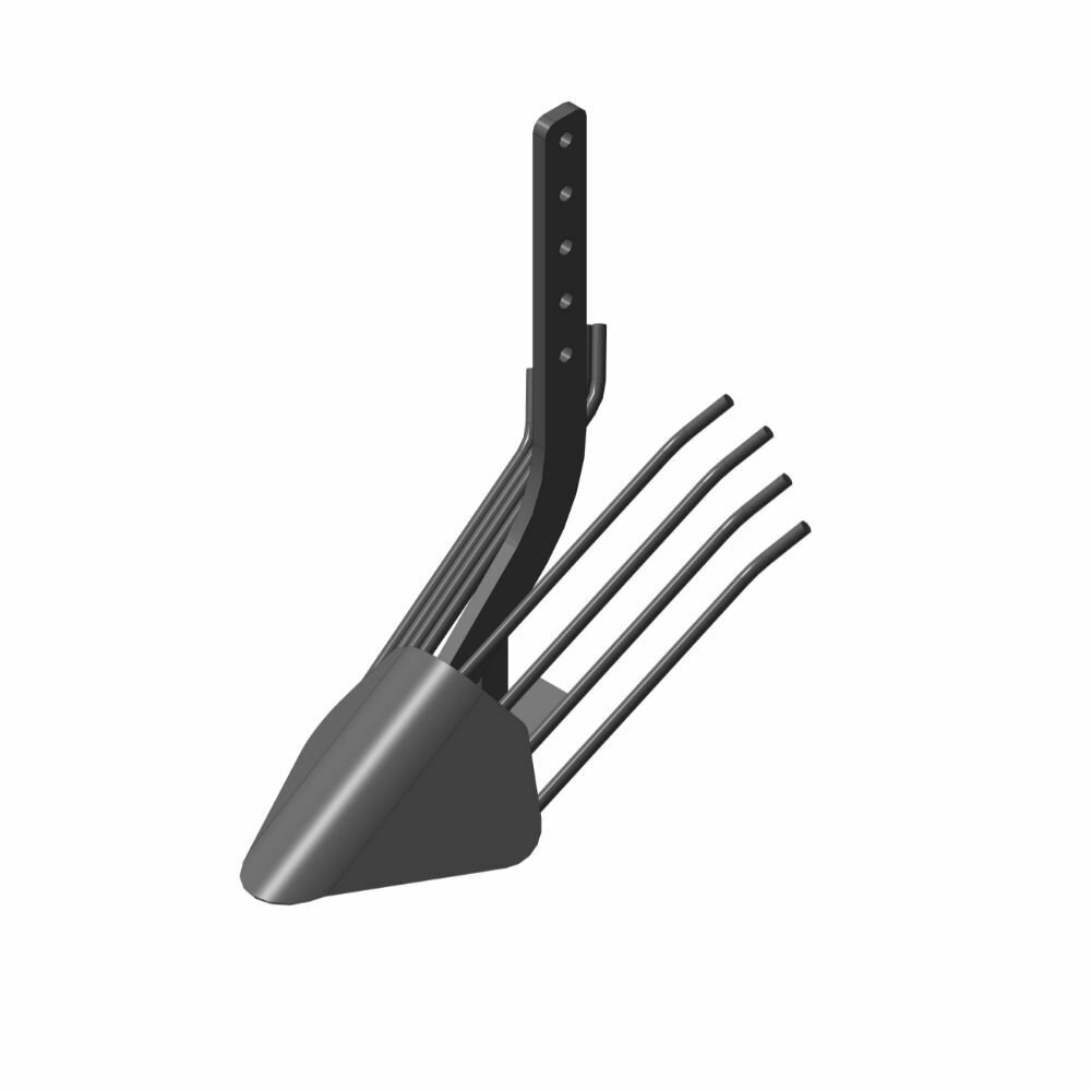 Картофелекопалка усиленная, стойка 12*500 мм. ширина 275 мм. без сцепки