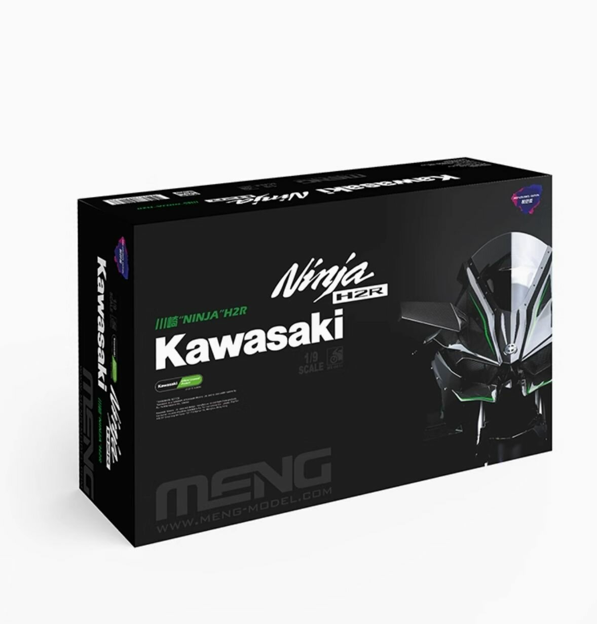 Meng 1/9 MT-001S Пластмассовый сборная модель Мотоцикл Kawasaki Ninja "H2" R Pre-Colored Edition